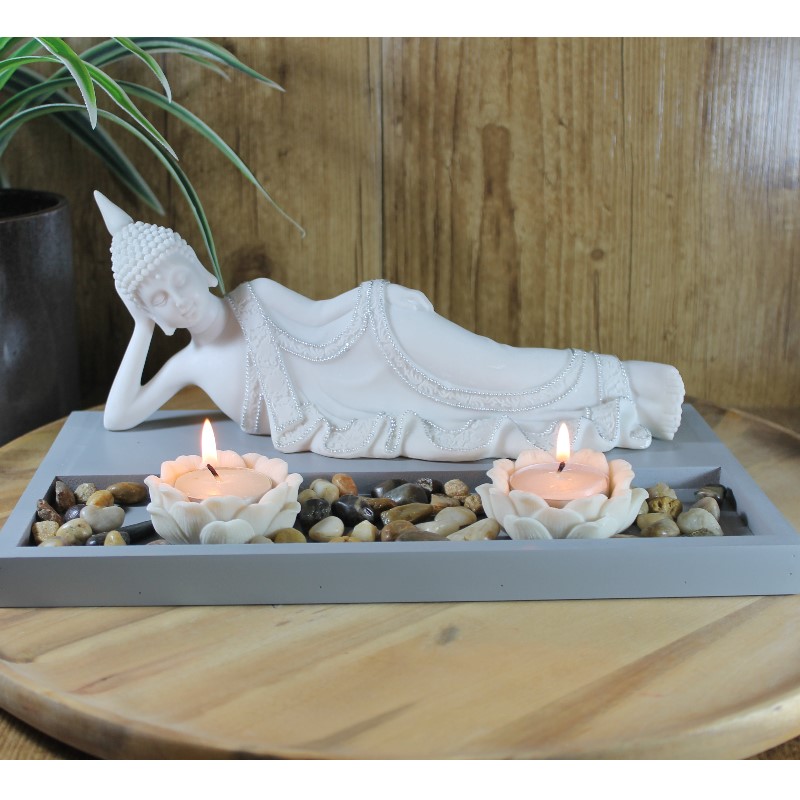 Buddha Tealight Incense Holder 29x11cm - Stilus