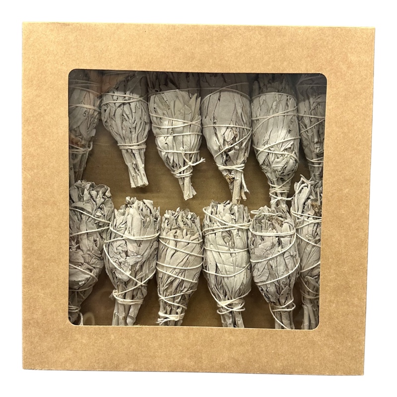 White Sage Smudge Stick 12cm 12 pack - Stilus